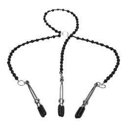 Steamy Shades Y-Style Deluxe Beaded Nipple Clamps