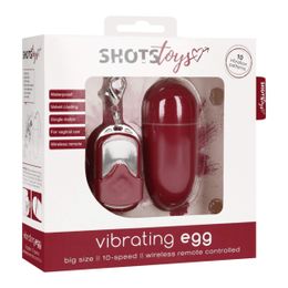 Shots Vibrating 10 Speed Egg & Remote, 8 cm