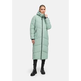 Winterjacke Marikoo "Firella", Damen, Gr. M, smokeymint, Obermaterial: 100% Polyester; Futter: 100% Polyester; Wattierung: 100% Polyester; &Auml;rmelfutter: 100% Polyester, Jacken Winterjacke, extra lange Passform und seitliche Bel&uuml;ftungs&ouml;ffnungen