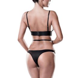 Grey Velvet Erotisches Dessous-Set mit floraler Spitze, 2 tlg.