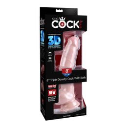 8 Inch Triple Density Fat Cock With Balls, 24,1 cm