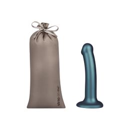 Strap-On-Me Soft Silicone Dildo Metallic - Size M, 18 cm