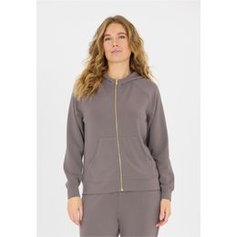 ENDURANCE ATHLECIA ATHLECIA Damen Kapuzensweatshirt "Jacey"braun, Gr. 34, unifarben, 51% Polyester, 44% Modal, 5% Elasthan, Sweatshirts, in klassischem Design mit Kapuze