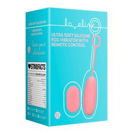Ultra Soft Silicone Egg Vibrator with Remote Control, 16,2 cm