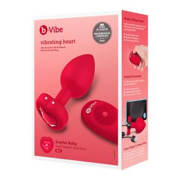 b-Vibe Vibrating Heart - M/L, 11 cm