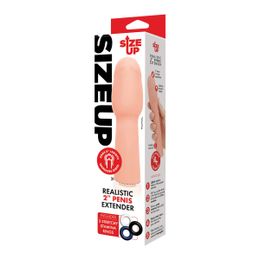 Realistic 2" Penis Extender, 18 cm