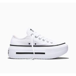 Converse Damen Sneaker "CHUCK TAYLOR ALL STAR LIFT DOUBLE", Gr. 36, wei&szlig;, Textil, Schuhe