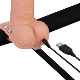 Fetish Fantasy Hollow Strap-On With Balls Flesh, 20 cm