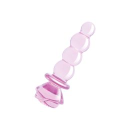 dreamtoys Glaze Glass - Rosebud Beaded Plug, 14 cm