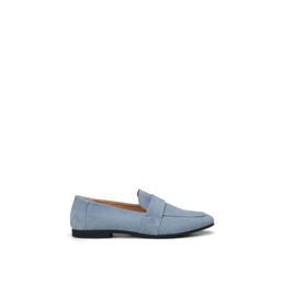 Marc O'Polo MARC O'POLO Damen Loafer "aus weichem Velours-Rindleder", Gr. 37light blau, Obermaterial: 100% Leder, unifarben, Schuhe