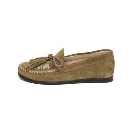 Steve Madden Damen Mokassin "Steve Madden Halbschuhe Leder", Gr. 38, beige, Leder, Schuhe