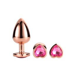 Rose Gold Plug Set, 3 Teile