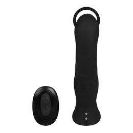 EIS Prostata-Vibrator mit Sto&szlig;funktion, 16 cm