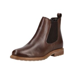 Stiefelette Tamaris "Tamaris Stiefelette Leder/Textil", Damen, Gr. 37, muscat, Leder, Textil, Schuhe Stiefelette