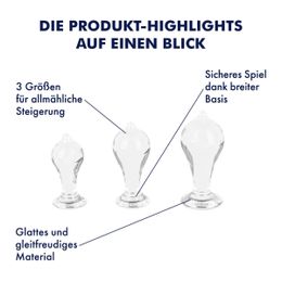 EIS Sinnliches Analplug-Set, 3 Gr&ouml;&szlig;en