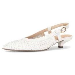 Slingpumps Gabor "Slingpumps", Damen, Gr. 40,5, creme, Schuhe Slingpumps