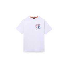 Napapijri T-Shirt 'Mahsa' Herren Gr&ouml;&szlig;e XXXL pink / naturwei&szlig;