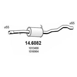 Asso Mittelschalld&auml;mpfer 146082 f&uuml;r VW Ford SEAT