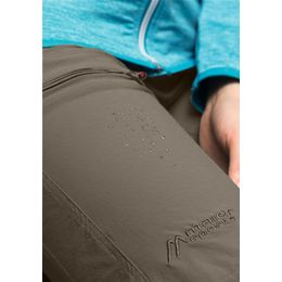 Maier Sports Damen Outdoorhose "Lulaka"schlamm, Gr. 56, 90% Polyamid, 10% Elasthan, Hosen, Damen Wanderhose, atmungsaktive Funktionshose, Regular Fit