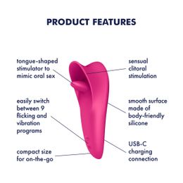Satisfyer Tongue Master, 14 cm
