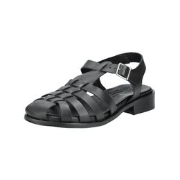 Pavement Damen Riemchensandale "Pavement Sandalen Leder", Gr. 36, schwarz, Leder, Schuhe