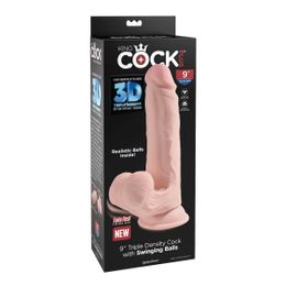 9 Inch Triple Density Cock With Swinging Balls, 25,5 cm