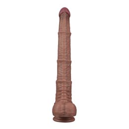 16" Dual Layered Silicone Cock XXL, 40,5 cm