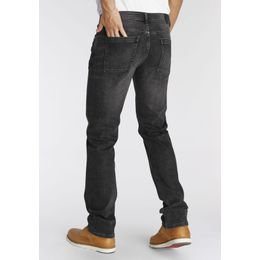 AJC Herren Straight-Jeans, schwarz, Gr. 33, unifarben, Denim/Jeans, Obermaterial: 98% Baumwolle, 2% Elasthan, Jeans, gerade geschnitten,