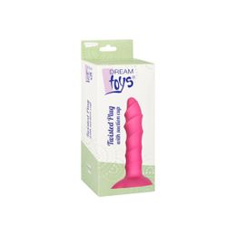 dreamtoys Twisted Plug With Suction Cup, 17 cm