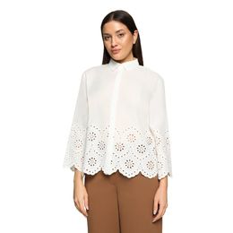 Betty Barclay Damen Spitzenbluse "Damen mit Schmuckkanten"rohwei&szlig;, Gr. 46, Obermaterial: 100% Baumwolle, Blusen