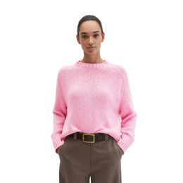 Marc O'Polo Strickpullover MARC O'POLO "aus hochwertigem Baumwoll-Mix", Damen, Gr. XS, mellow rose, Obermaterial: 94% Baumwolle, 6% Polyamid, unifarben, Rundhals, Pullover Strickpullover