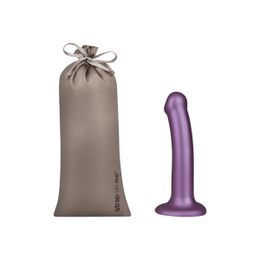 Strap-On-Me Soft Silicone Dildo Metallic - Size M, 18 cm