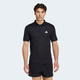Herren Poloshirt "WE BAS POLO", schwarz, Gr. M, adidas Performance, Obermaterial: 100% Polyester, Shirts