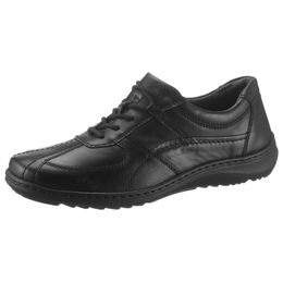 Waldl&auml;ufer WALDL&Auml;UFER Herren Schn&uuml;rschuh "Herwig", Gr. 7, schwarz, Nappaleder, Schuhe, mit Wechselfu&szlig;bett, G-Weite, Freizeitschuh, Halbschuh, Schn&uuml;rschuh