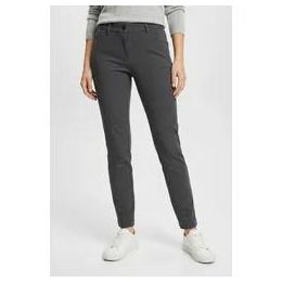 Stoffhose MAC "SLIM", Damen, Gr. 36, L&auml;nge 32, silber shadow melange, Jersey, Obermaterial: 63% Viskose, 33% Polyamid, 4% Elasthan, meliert, slim fit kn&ouml;chellang, Hosen Stoffhose, Sommerhose im Five-Pocket Style
