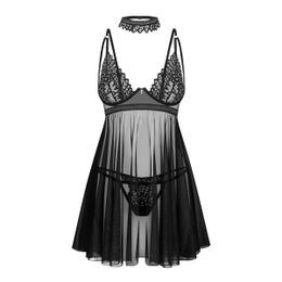 Obsessive Donarella - Babydoll, 3-teilig