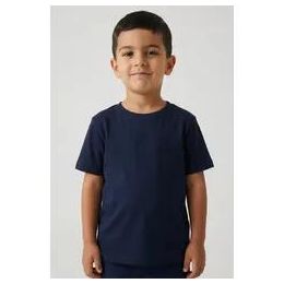 T-Shirt name it "NMMVOBBO SS NREG TOP NOOS", Jungen, Gr. 116, schwarz sapphire, Jersey, Obermaterial: 100% Baumwolle, unifarben, normal normal, Rundhals, Shirts T-Shirt