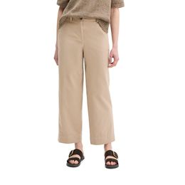Marc O'Polo MARC O'POLO Damen Chinohose "aus Organic Cotton-Lyocell-Leinen-Mix", beige, Gr. 40, unifarben, Twill, Obermaterial: 54% Baumwolle, 23% Lyocell, 23%