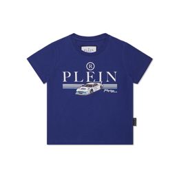 Philipp Plein Herren T-Shirt "Racing", blau, Gr. 12, Obermaterial: 100% Baumwolle, Shirts