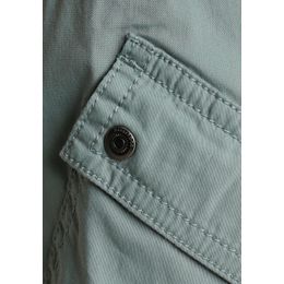 Kangaroos Damen Cargohose, gr&uuml;n, Gr. 48, kontrastfarbene Details, unifarben, Web, Obermaterial: 50% Baumwolle, 46% Polyamid, 4% Elasthan, Hosen, mit