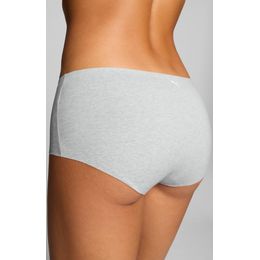 Puma Damen Panty "Puma WOMEN INVISIBLE COTTON MINI SHORTS 2P", Gr. XL, grau, Jersey, Obermaterial: 88% Baumwolle, 12% Elasthan, Unterhosen, nahtlose