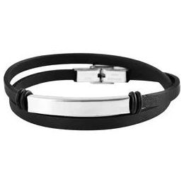 Adelia&acute;s Wickelarmband ADELIA ́S "Unisex Armband &ndash; Wickelarmband aus Leder 42 cm", schwarz, Armb&auml;nder, Damen, 42cm, Leder, Wickelarmband, Ideal zum Verschenken &ndash; schlicht und stilvoll