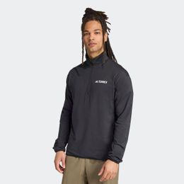adidas terrex Herren Rollkragenshirt "MULTI CLIMAWARM TECH MIT REISSVERSCHLUSS BIS ZUR BRUST", schwarz, Gr. L, Obermaterial: 84% Polyester, 16%