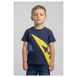 T-Shirt Blue Seven, Jungen, Gr. 104, ultramarin, Single Jersey, Obermaterial: 100% Baumwolle, bedruckt, normal, Rundhals, Shirts T-Shirt