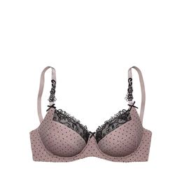 Damen B&uuml;gel-BH, NUANCE BY LASCANA, Gr. 75, schwarz, Microtouch, Obermaterial: 80% Polyamid, 10% Elasthan, 10% Viskose, BHs, mit wundersch&ouml;ner