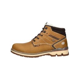 Damen Schn&uuml;rstiefelette "Dockers by Gerli Stiefelette Lederimitat", Dockers by Gerli, Gr. 44, braun, Lederimitat, Schuhe