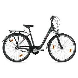 Cityrad Dacapo "Dacapo Damenrad 28'' Padova Schwarz 3 G&auml;nge RH 48 cm" Gr. 48, grau, grau, Fahrr&auml;der, Damen, 48cm, 28 Zoll (71,12cm) hinten: 28 Zoll (71,12cm)