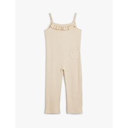 KOTON Jumpsuit M&auml;dchen Gr&ouml;&szlig;e 74/80 beige