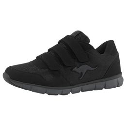 Kangaroos Damen Sneaker "K-BlueRun 701 B", Gr. 37, schwarz, Textil, Schuhe, mit Klettverschluss