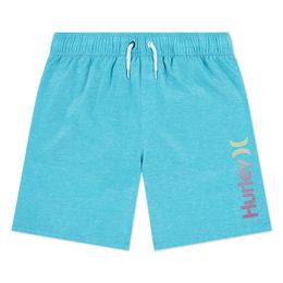 Hurley Kinder Badeshorts "PRINTED HEATHER PULL ON SWIM", blau, Gr. 98, Web, Obermaterial: 87% Polyester, 13% Elasthan, Badehosen, schnelltrocknendes